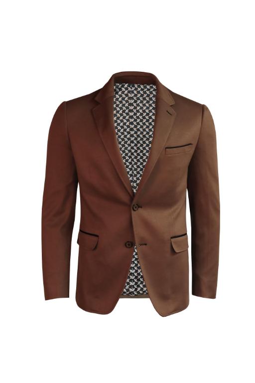 Veston Elio cognac de Maldo – Boutique Mode Mel et Lui